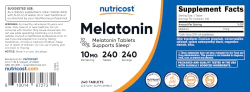 melatonin 10mg for better sleep routine