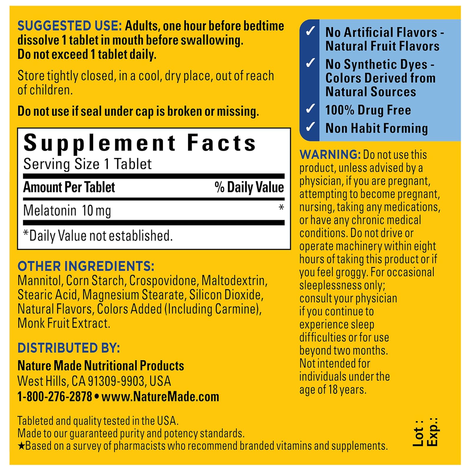 melatonin 10mg for sleep improvement