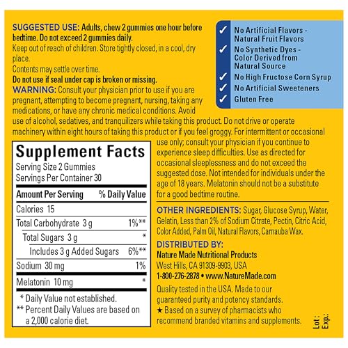 Melatonin 10mg gummies for nighttime routine