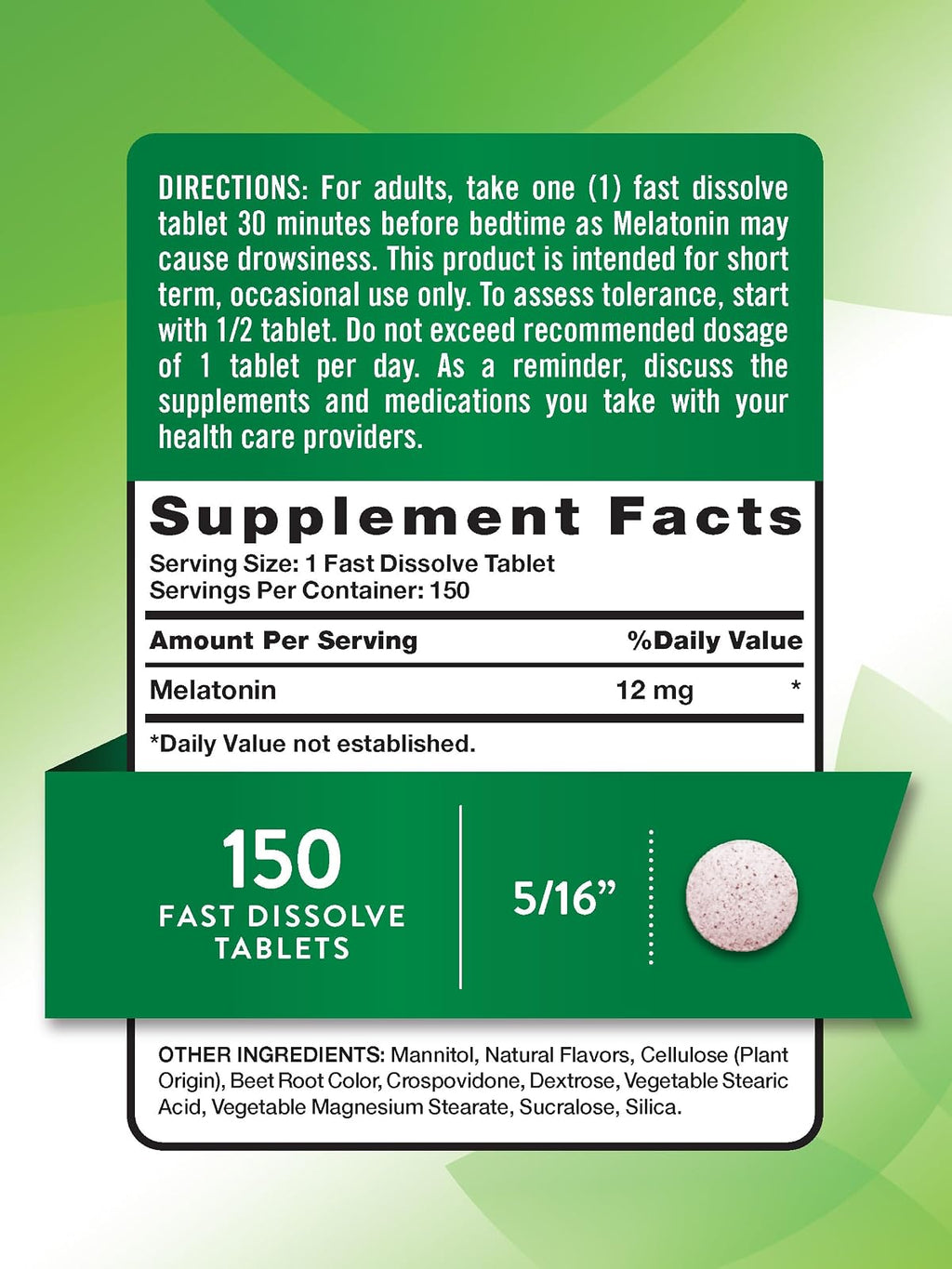 melatonin 12 mg for restful nights