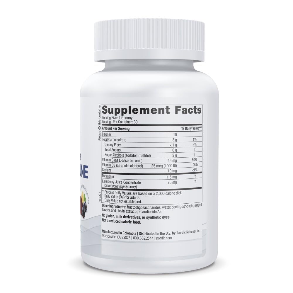 Melatonin and vitamin D3 gummies