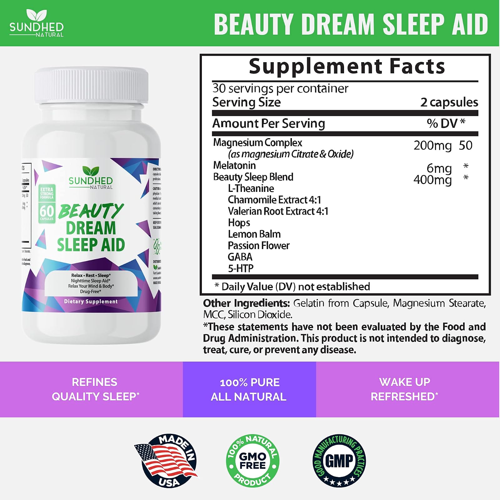 melatonin capsules for better sleep