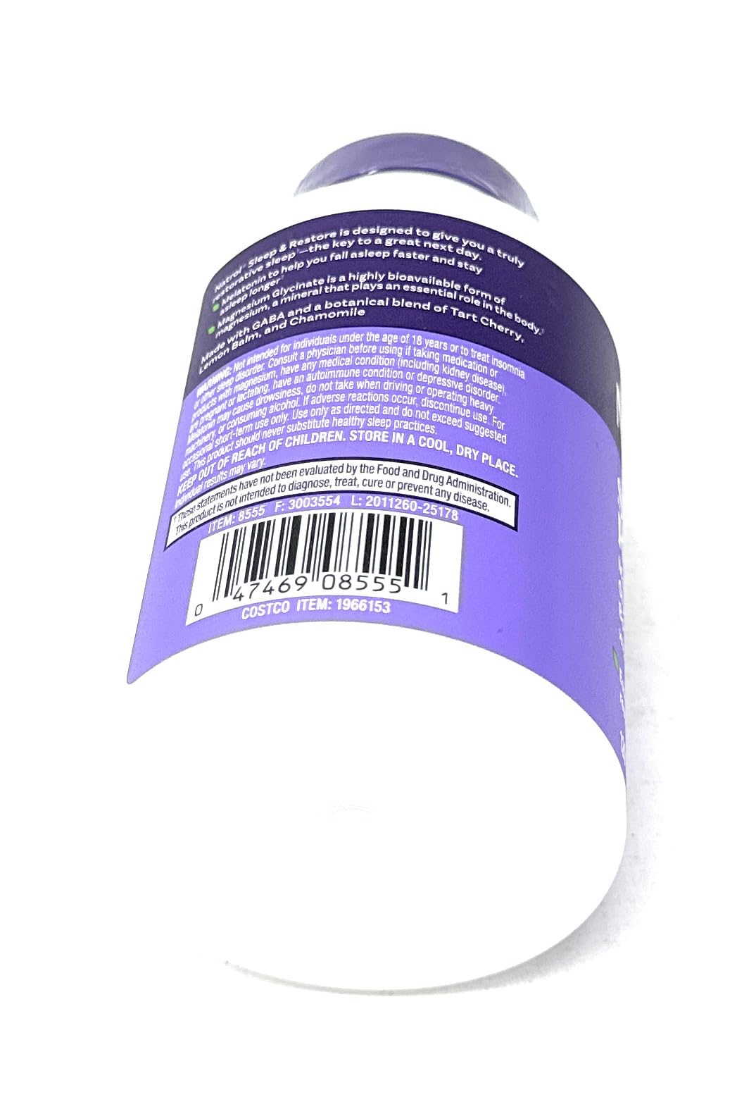 melatonin capsules for improved rest
