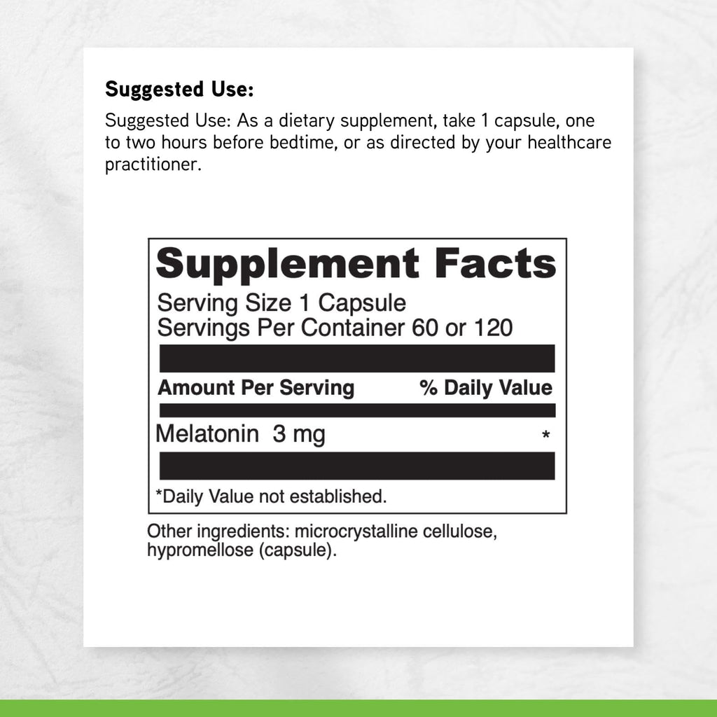 melatonin capsules for improved sleep quality