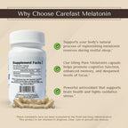 Melatonin capsules for nighttime calm