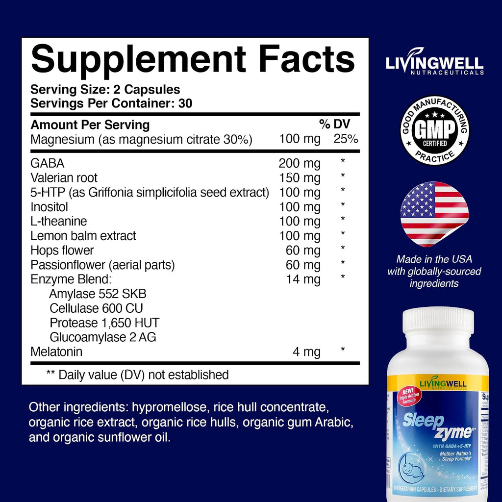 melatonin capsules for nighttime relief