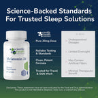 Melatonin capsules for nighttime relief