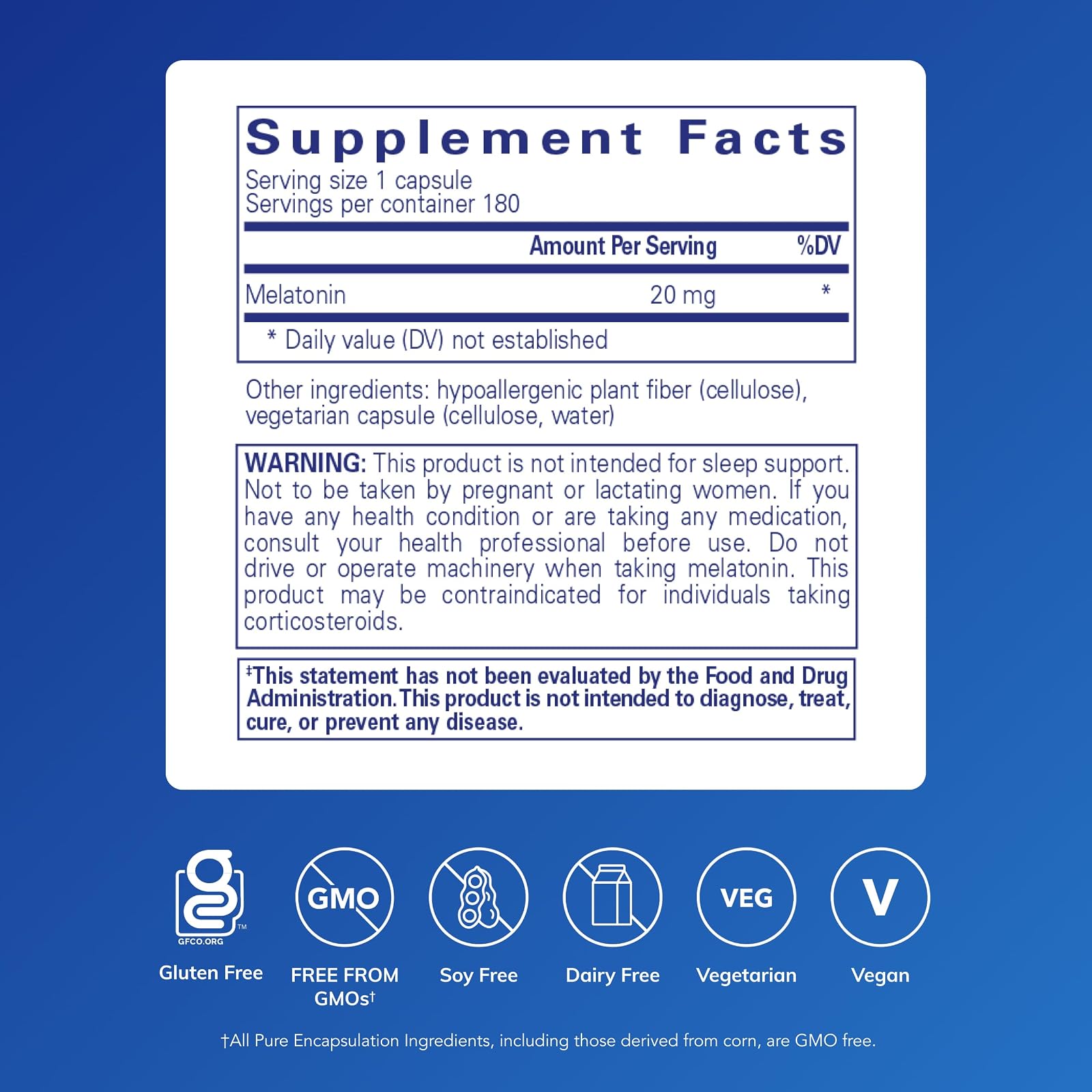 melatonin capsules for sleep support