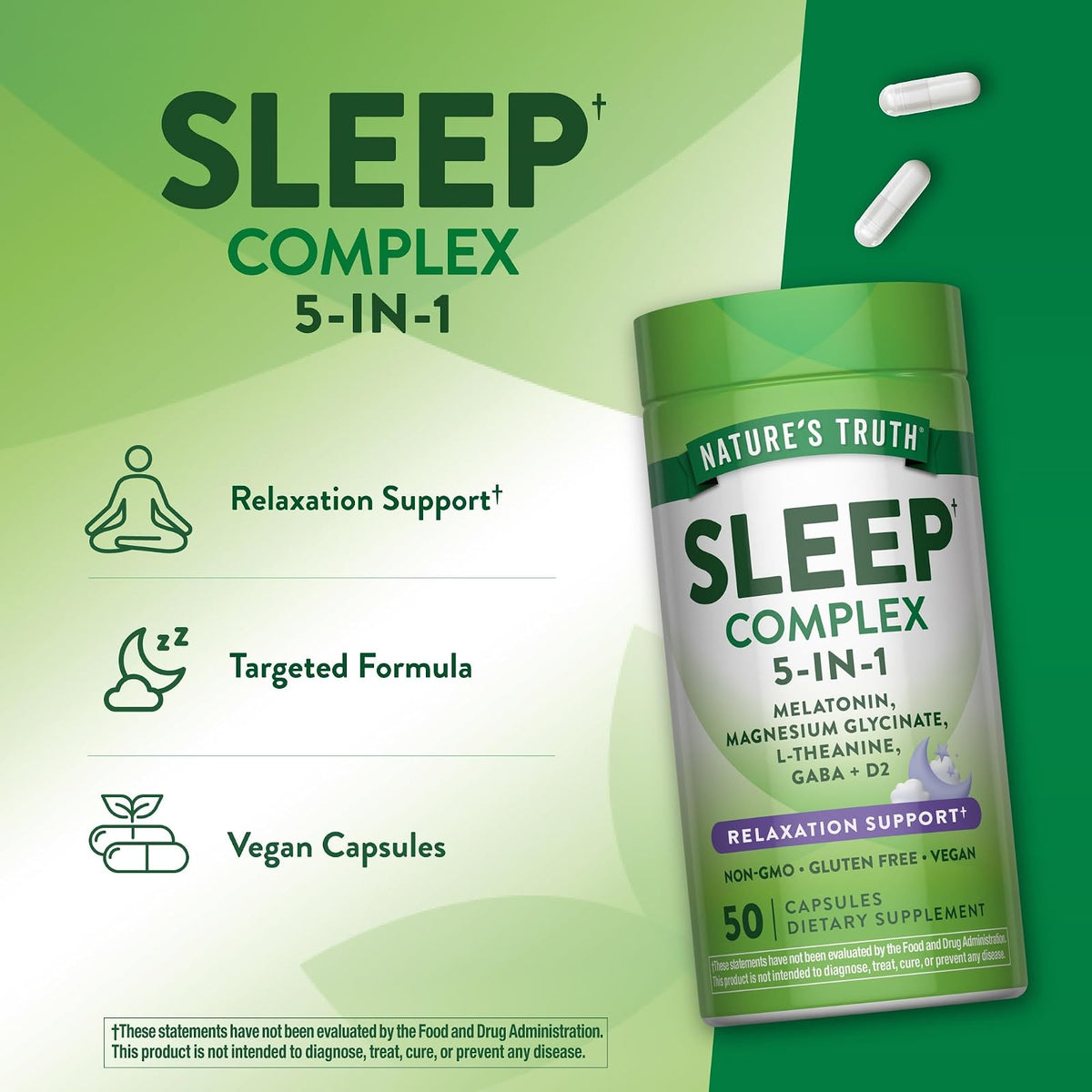 melatonin complex for restful nights