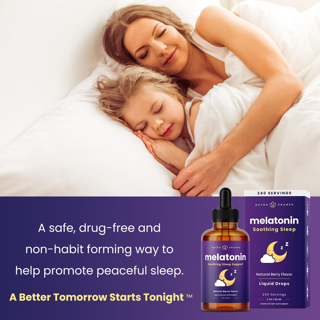 melatonin drops for better sleep