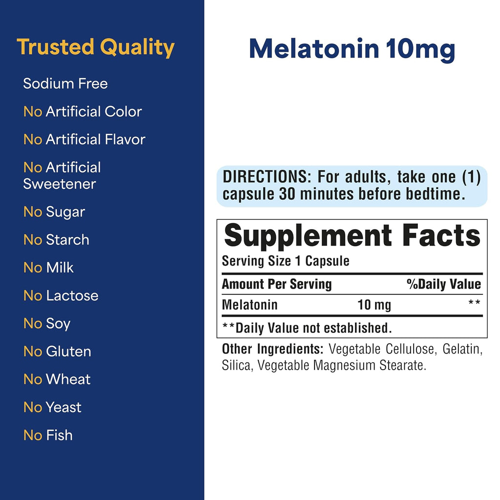 Melatonin for a peaceful night's sleep