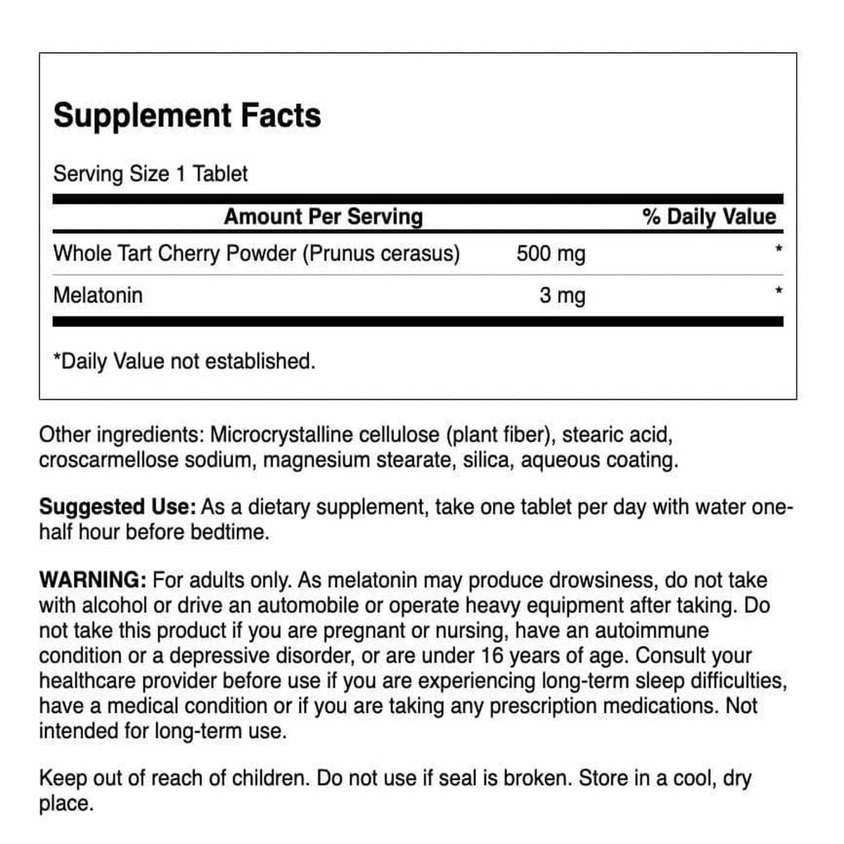 Melatonin for restful nights