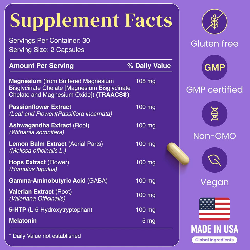 melatonin formula for peaceful nights