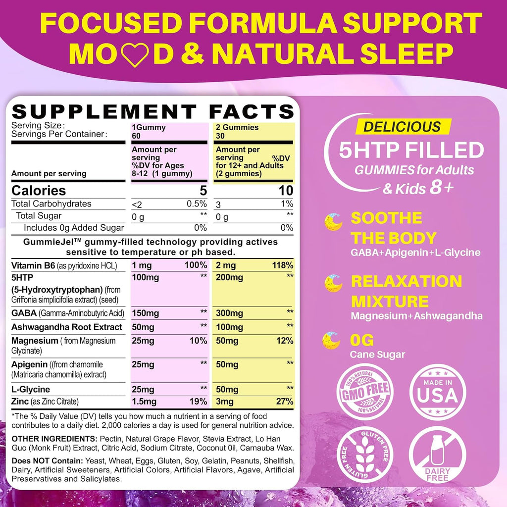 Melatonin free 5-HTP supplement