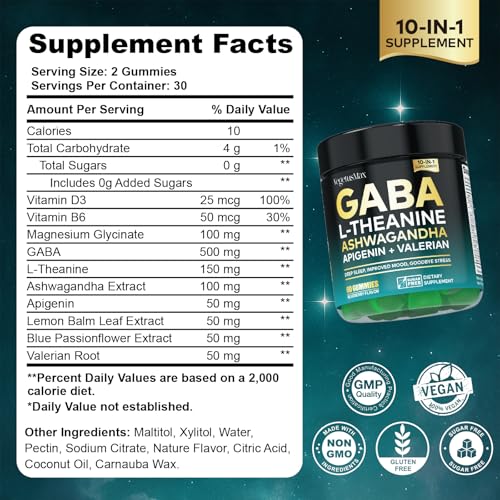 melatonin-free stress support gummies