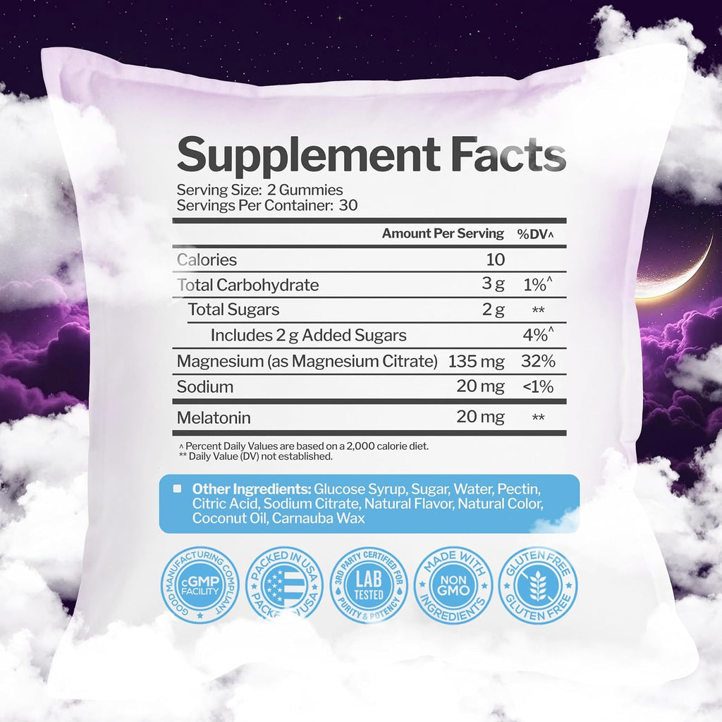 melatonin gummies 60 count convenience