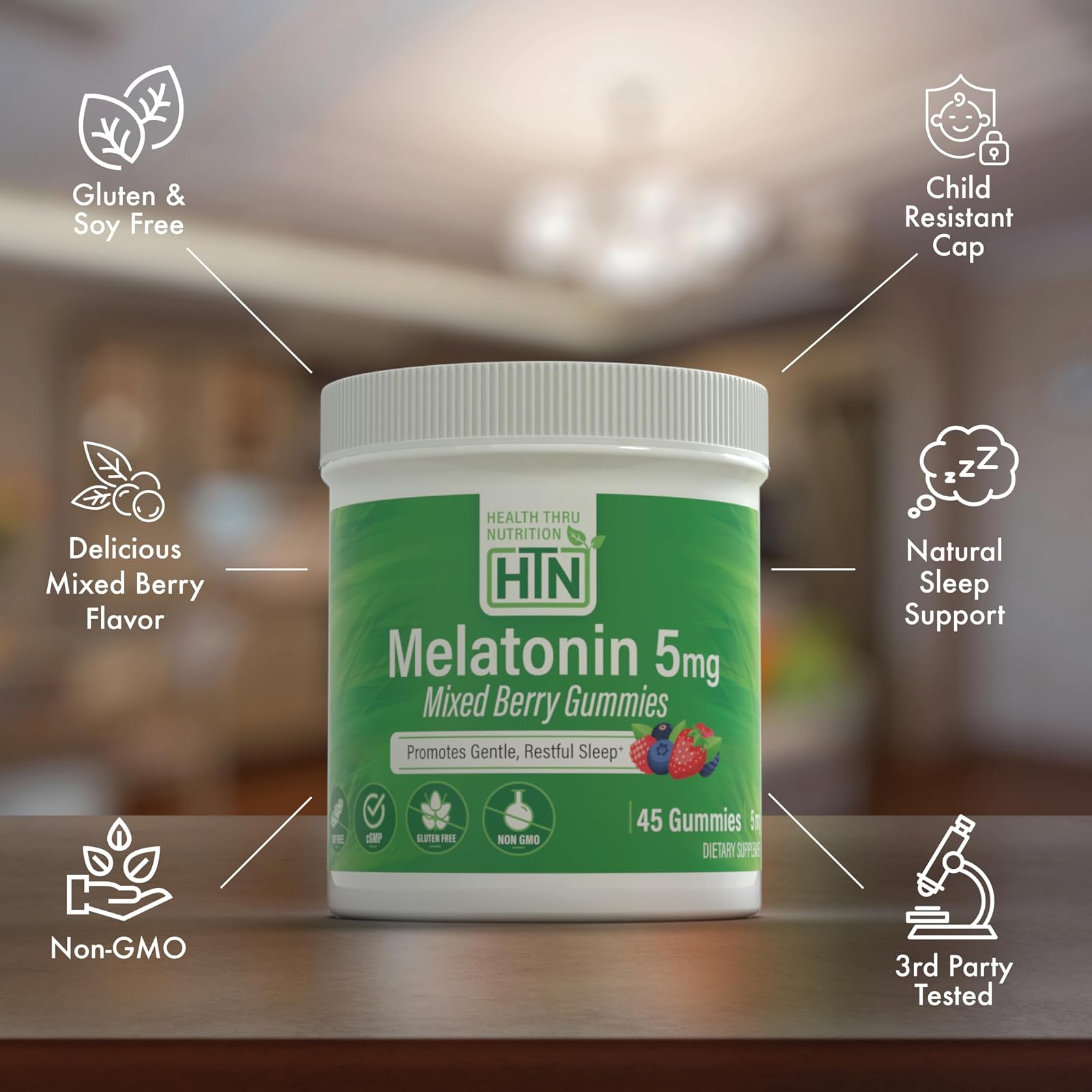 Melatonin gummies for better sleep quality