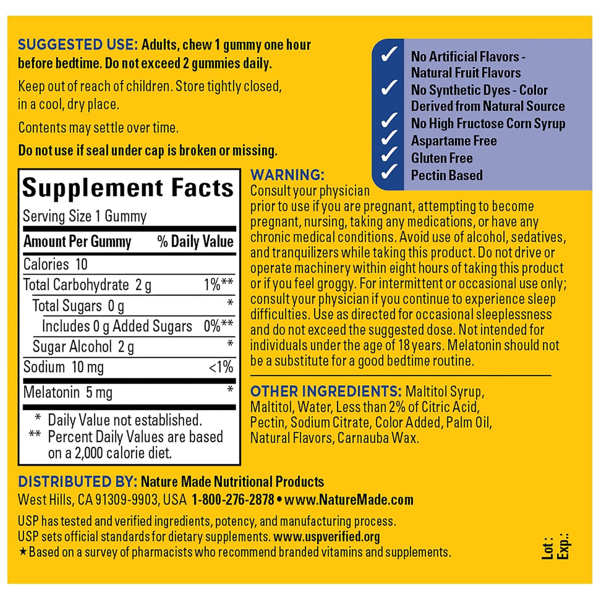 Melatonin gummies for better sleep