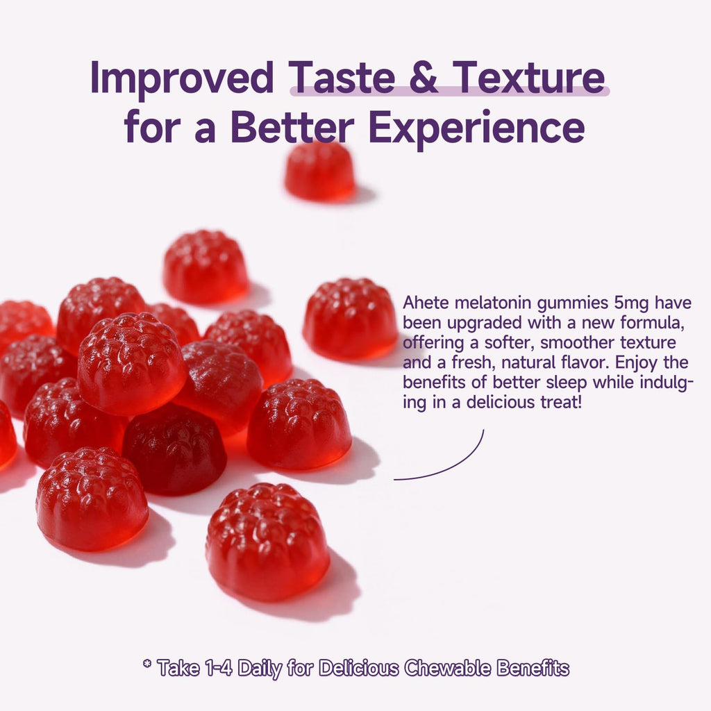 Melatonin gummies for enhanced sleep routine