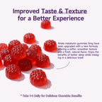 Melatonin gummies for enhanced sleep routine