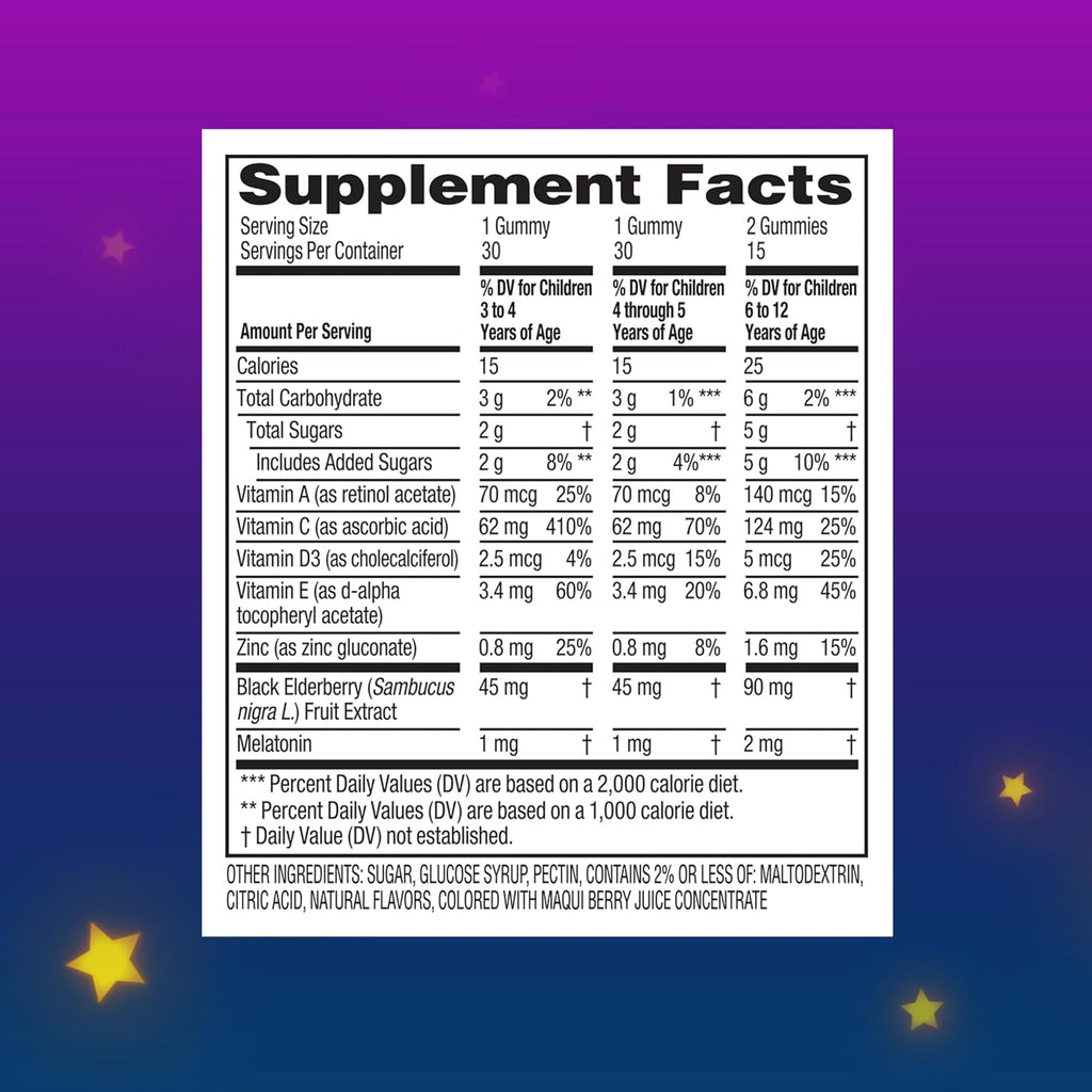 Melatonin gummies for restful nights