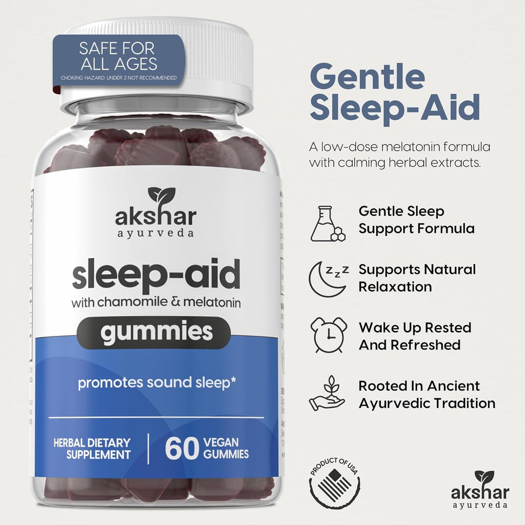 Melatonin gummies with chamomile benefits