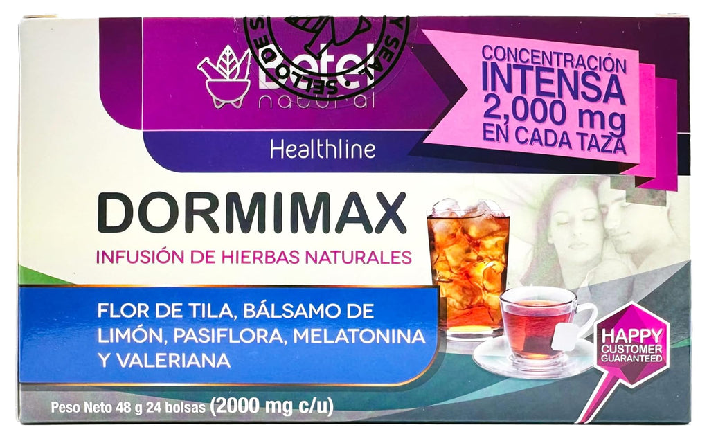 Melatonin infused chamomile tea bags
