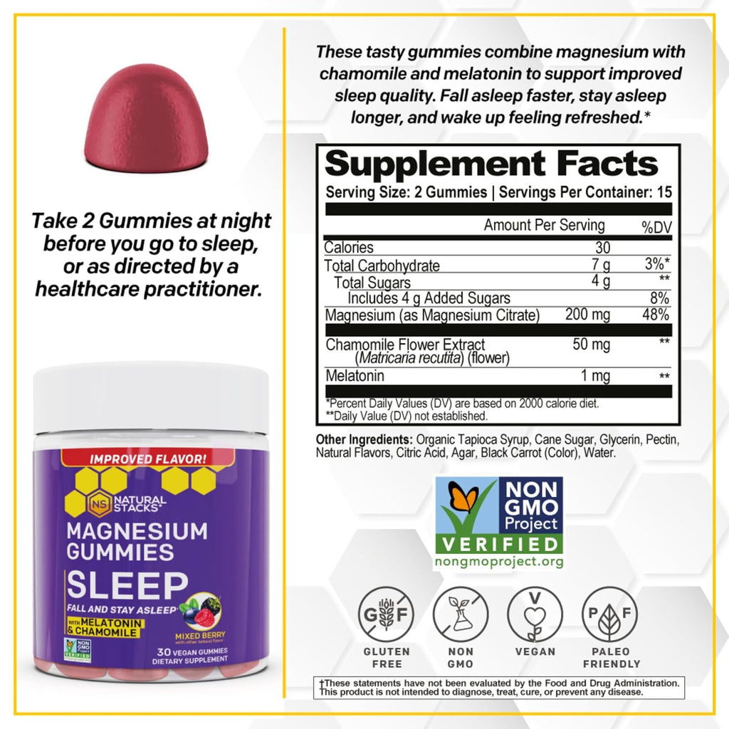 melatonin infused magnesium chewables