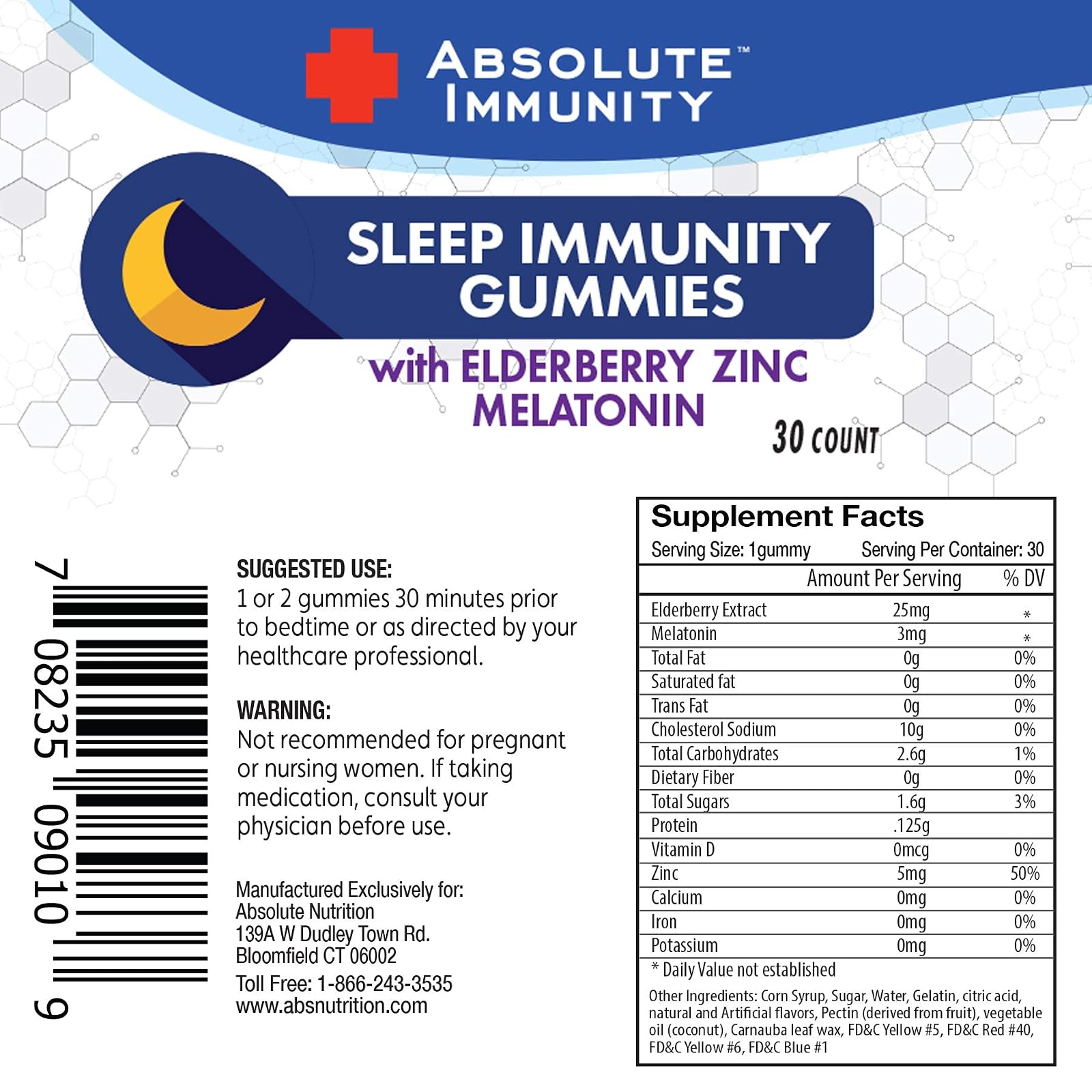 Melatonin infused multivitamin for sleep