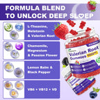 Melatonin infused valerian gummies