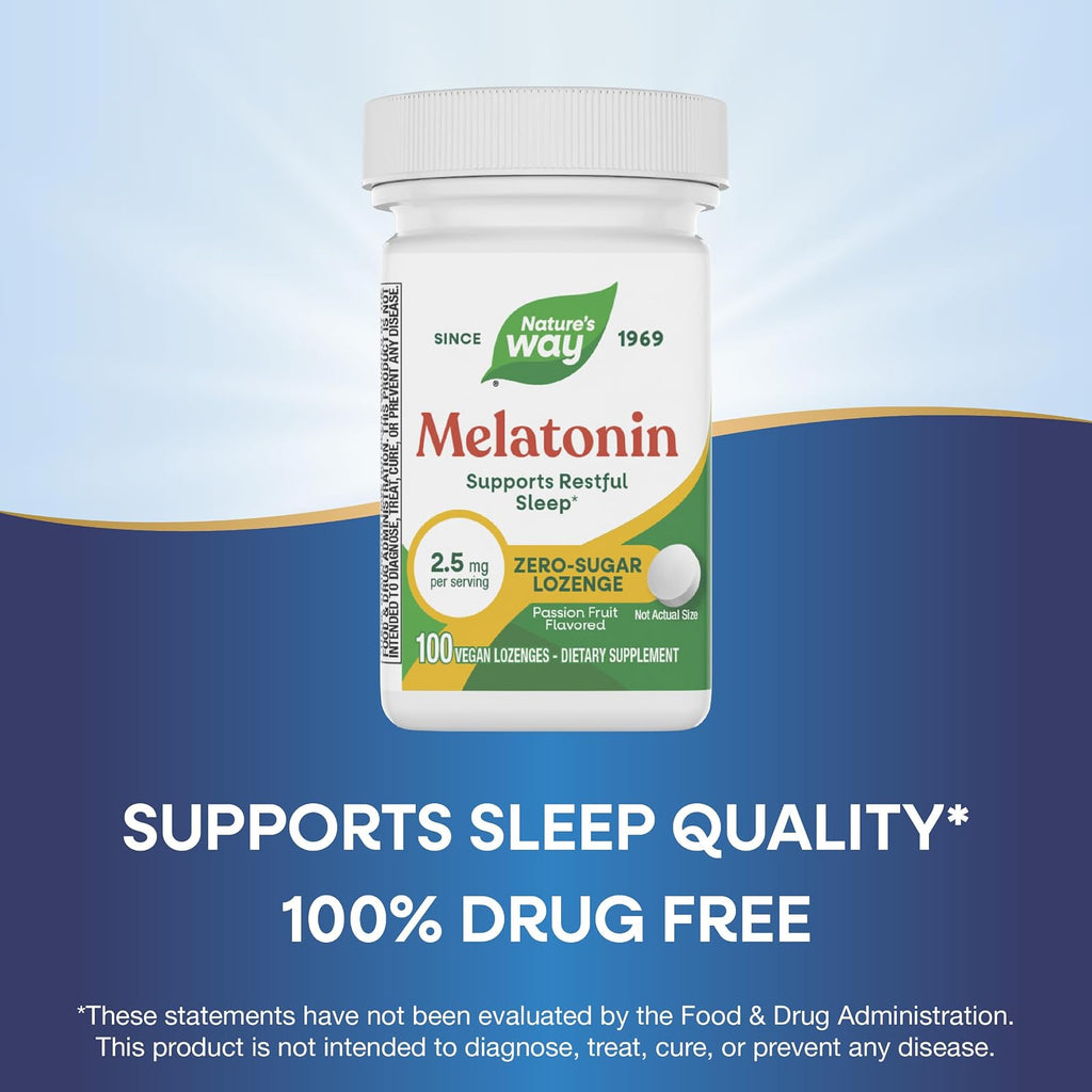 Melatonin lozenges for restful nights