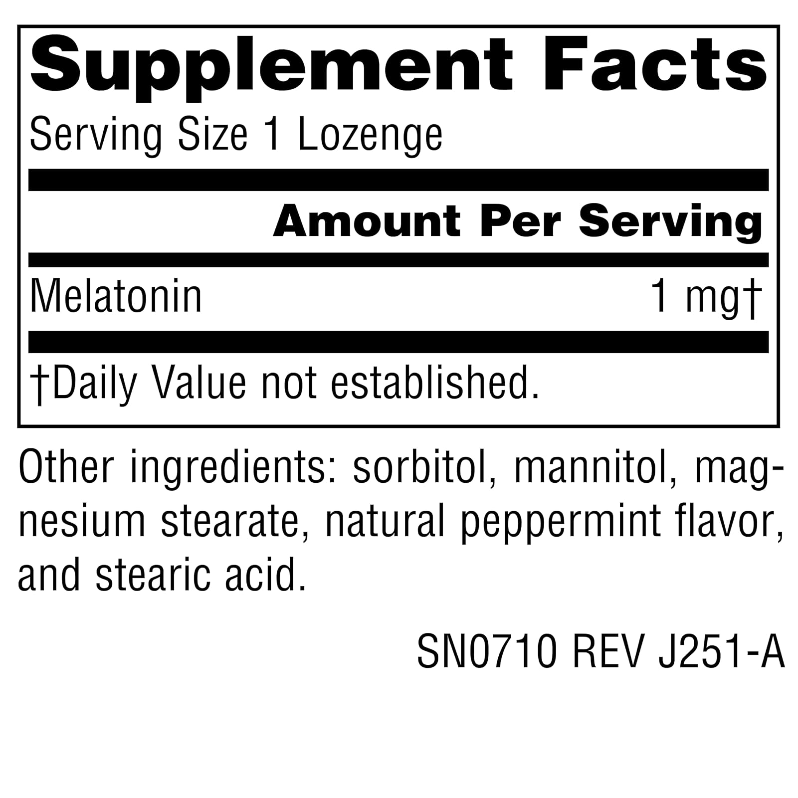 melatonin lozenges for restful nights