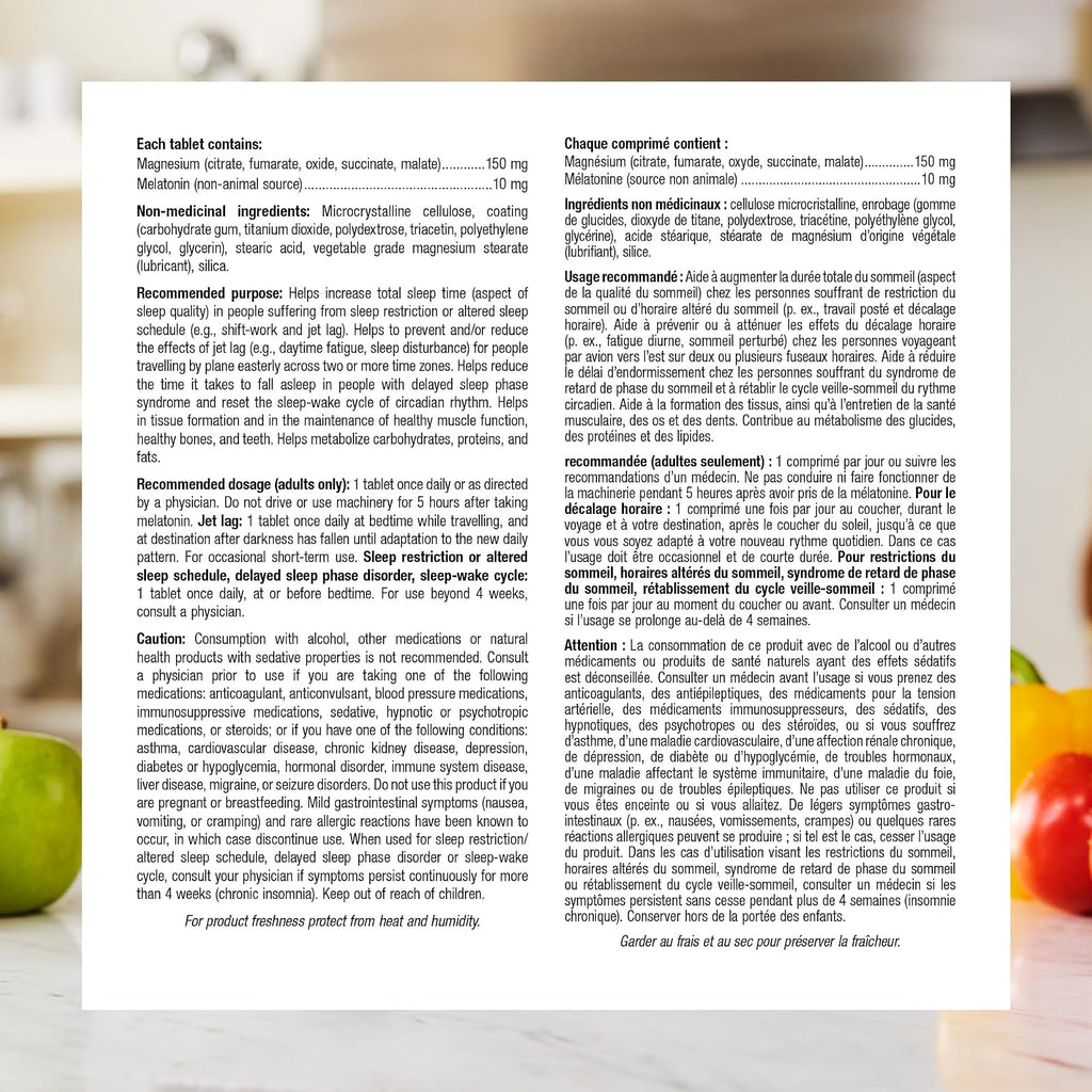 Melatonin magnesium for better sleep quality