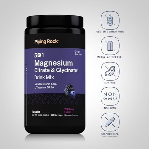 Melatonin magnesium powder for restful sleep
