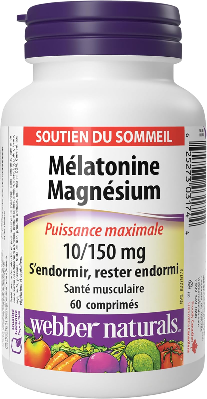 Melatonin magnesium tablets for relaxation