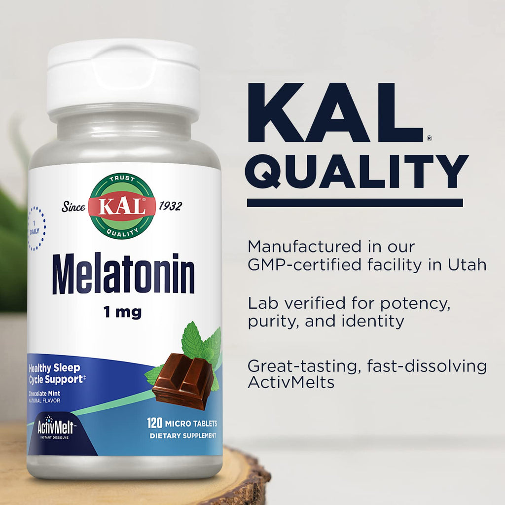 Melatonin micro tabs for restful nights