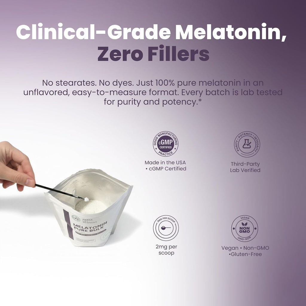 melatonin powder for sleep support