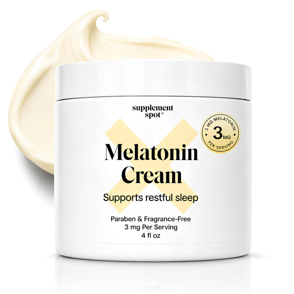 Melatonin sleep cream for relaxation