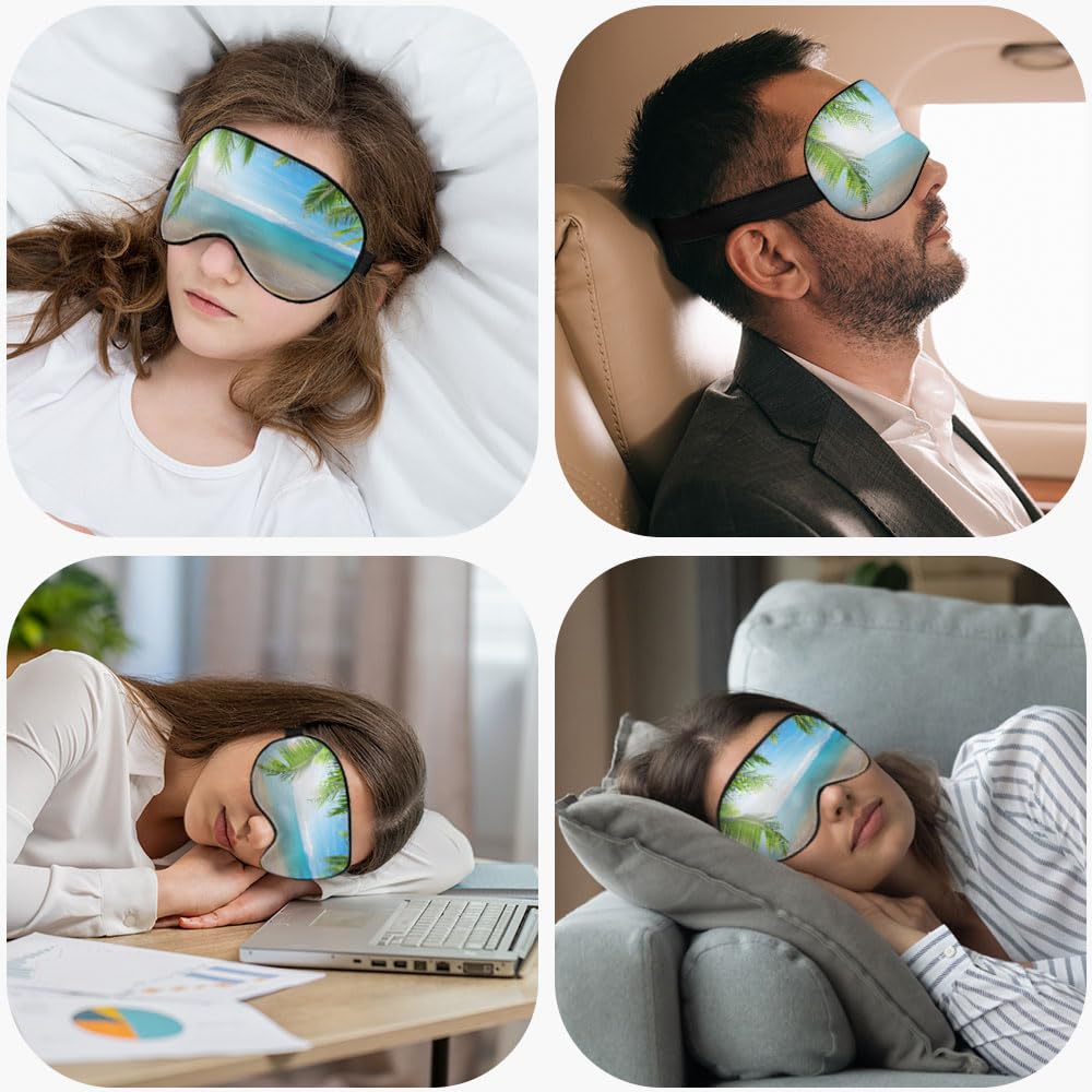 Melatonin sleep mask for restful nights