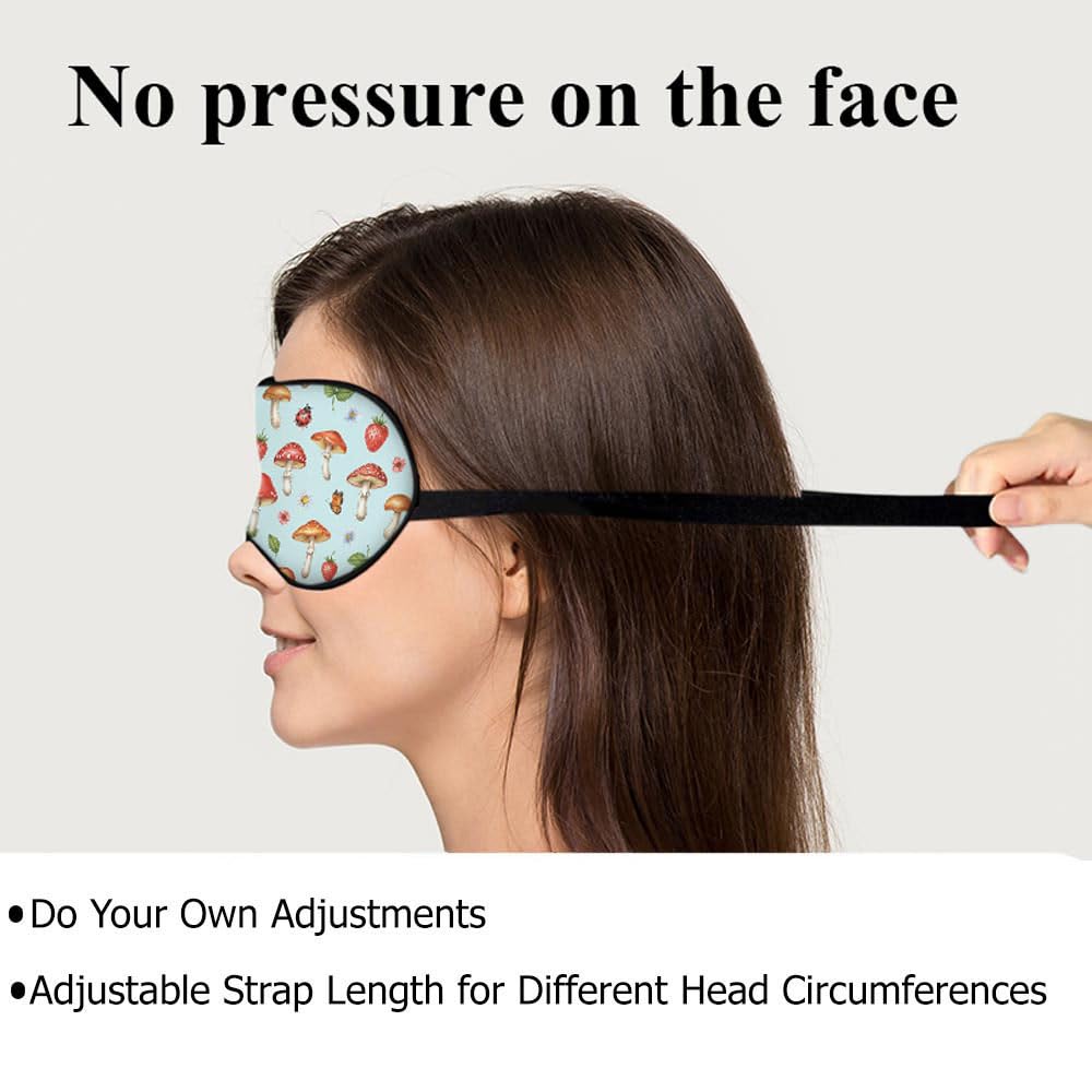 Melatonin sleep mask for restful nights