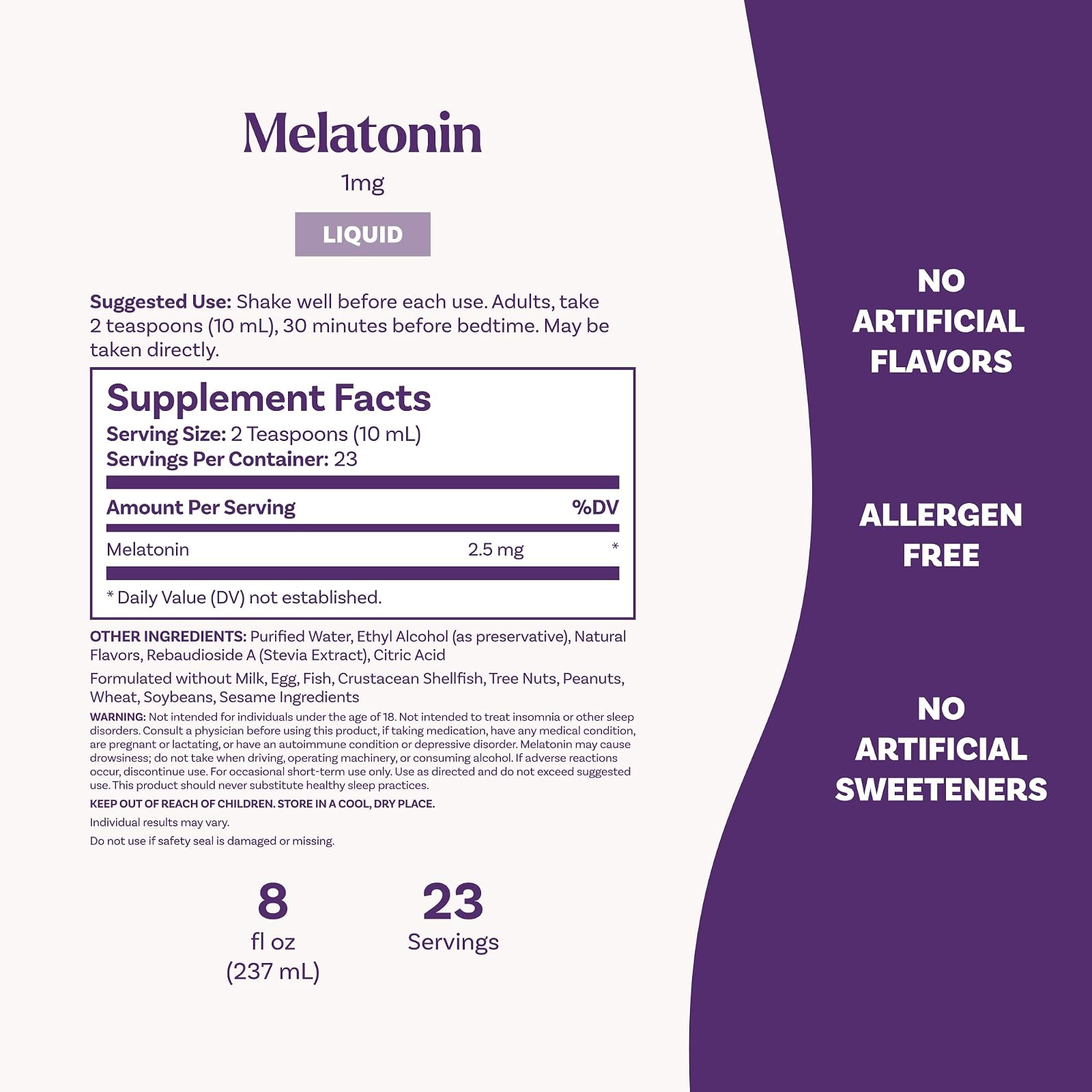Melatonin sleep solution in berry