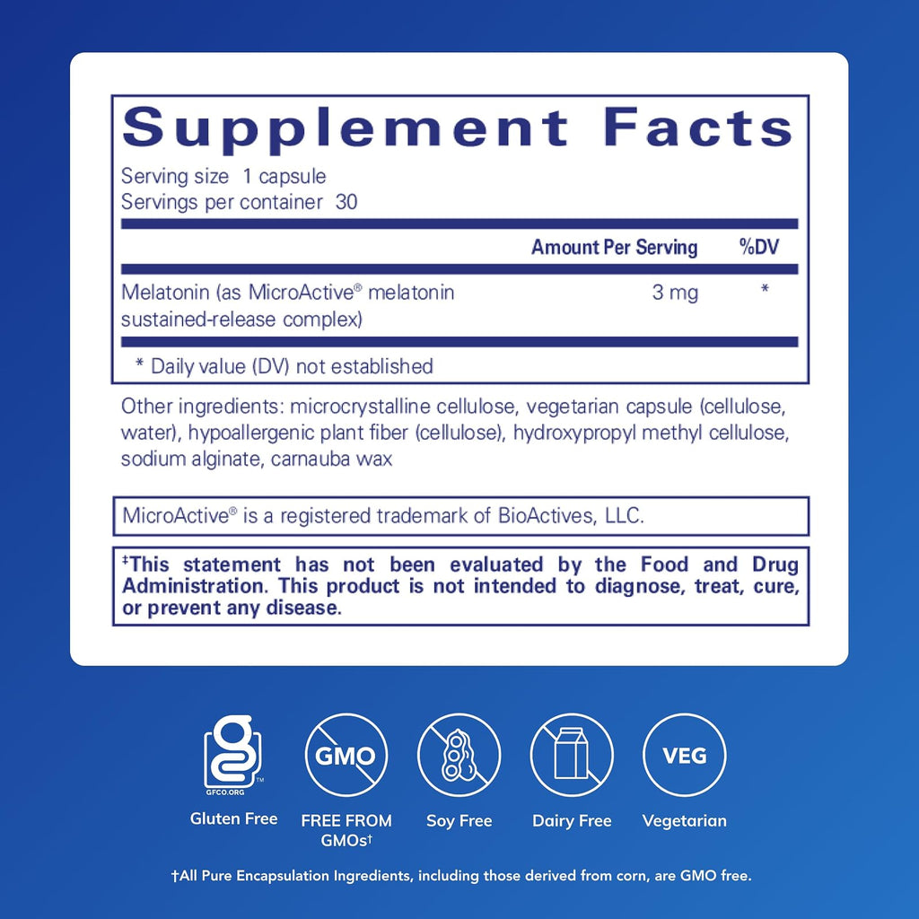 Melatonin-SR capsules for restful nights
