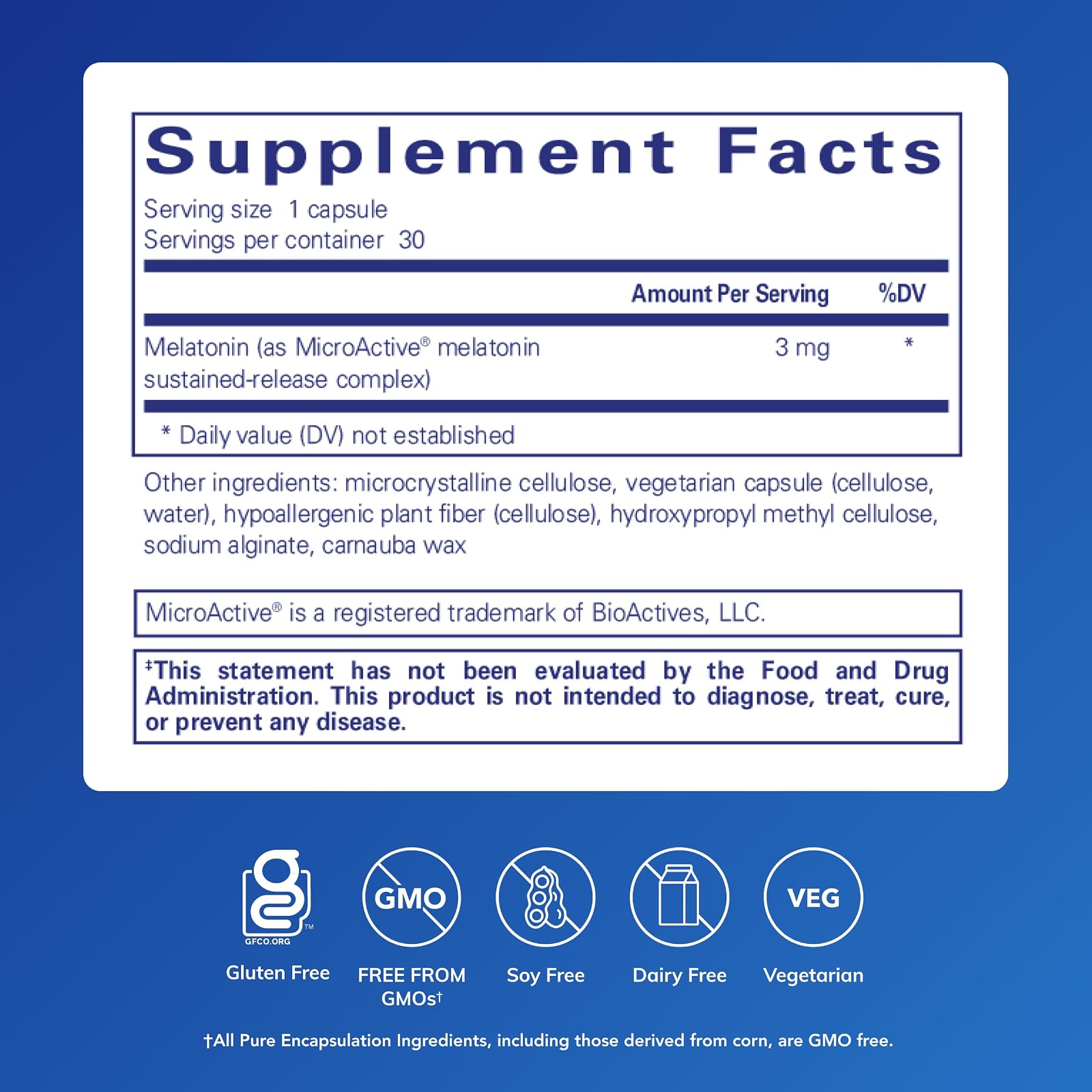 Melatonin-SR capsules for restful nights