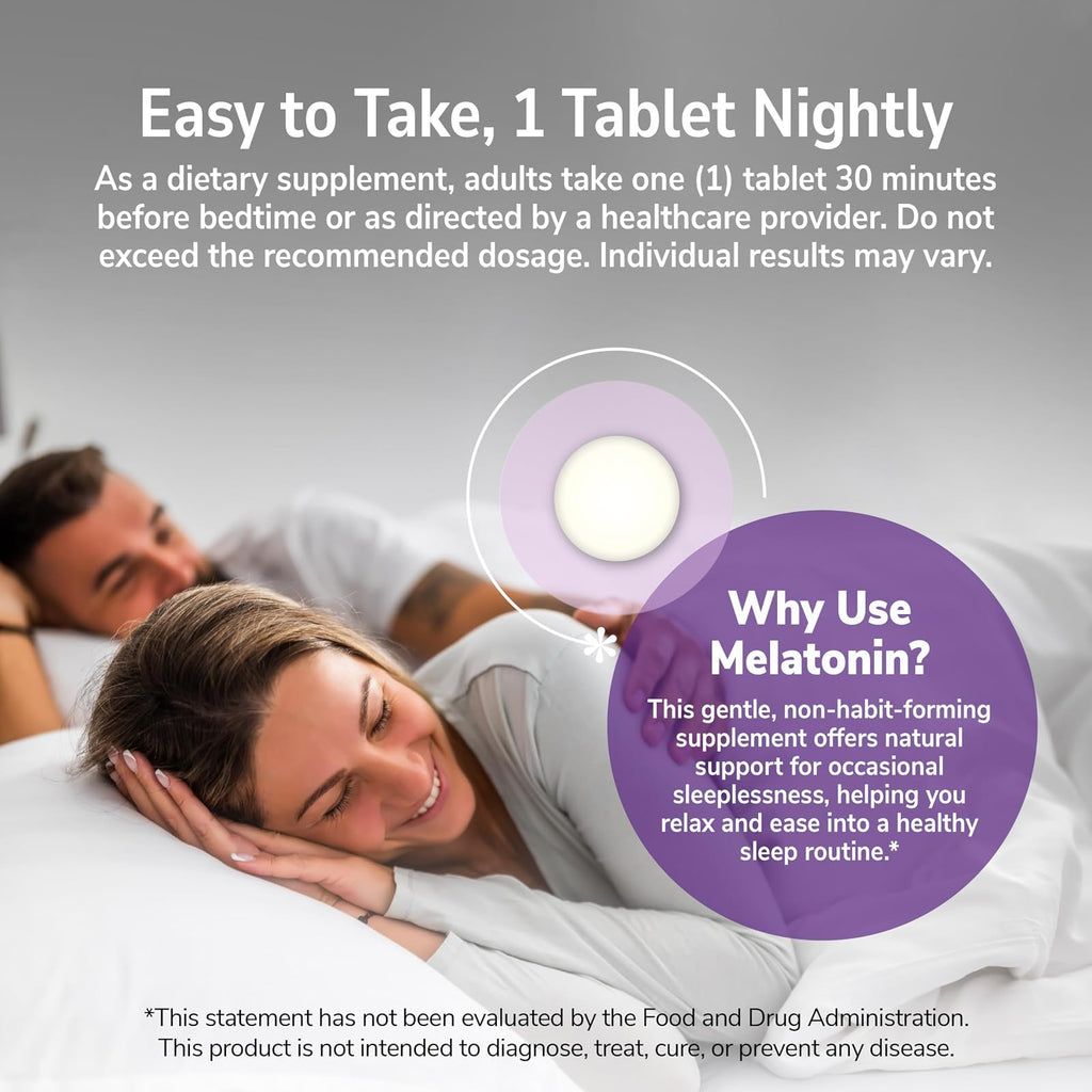 Melatonin supplement for better sleep quality