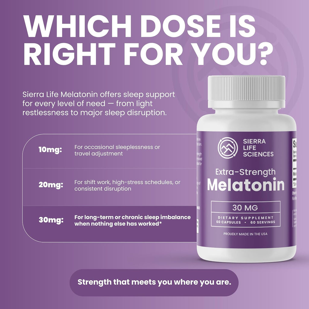Melatonin supplement for nightly rest