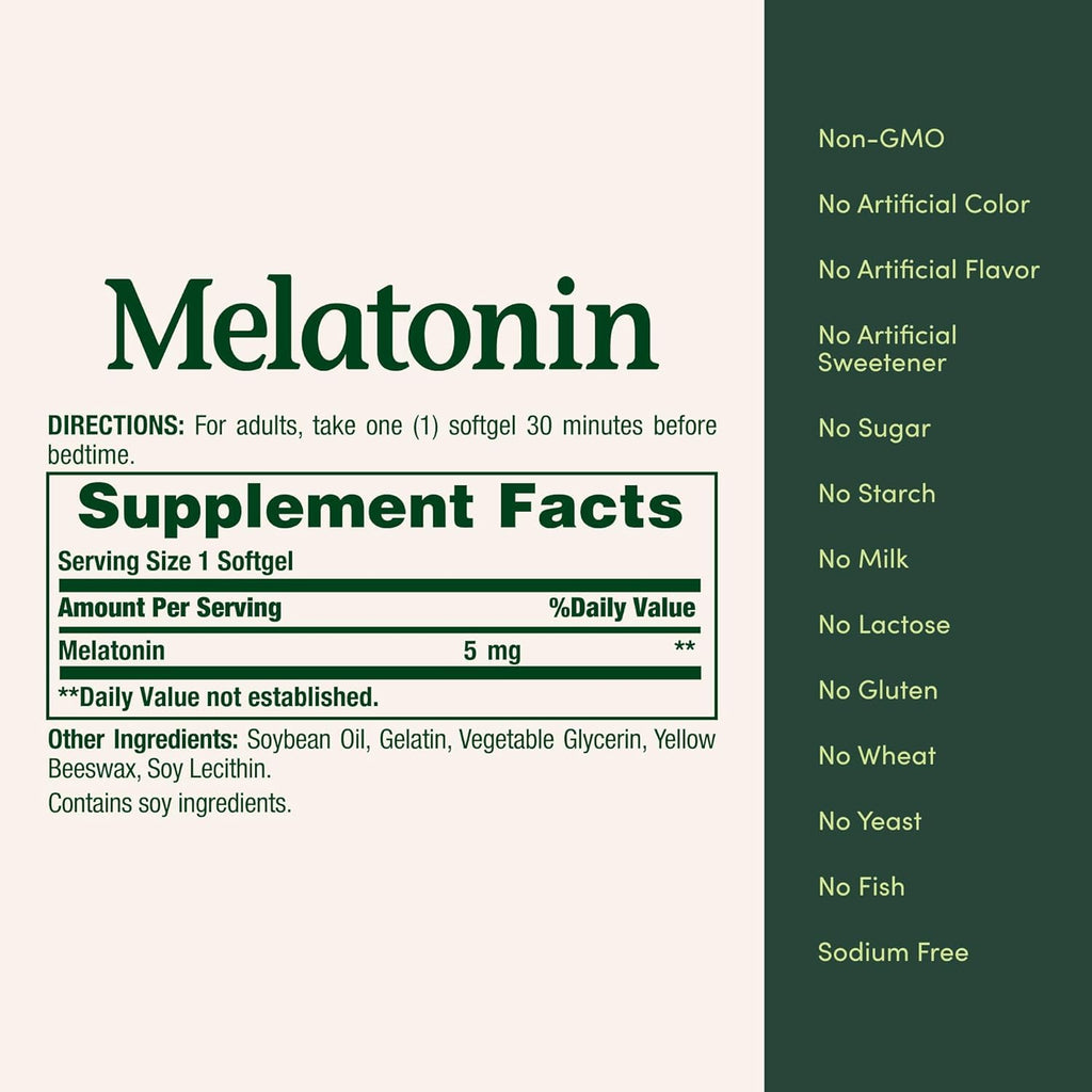 Melatonin support for healthy sleep patterns