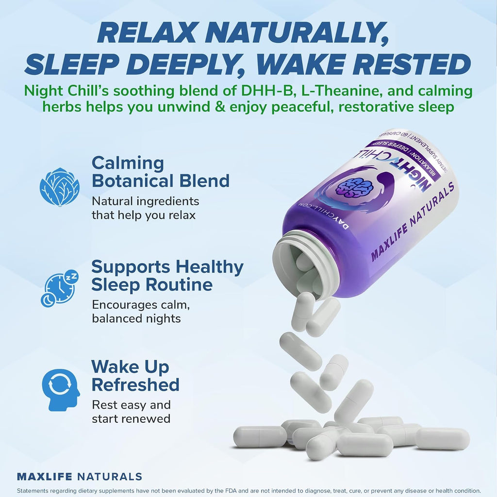 Melatonin support for restful nights
