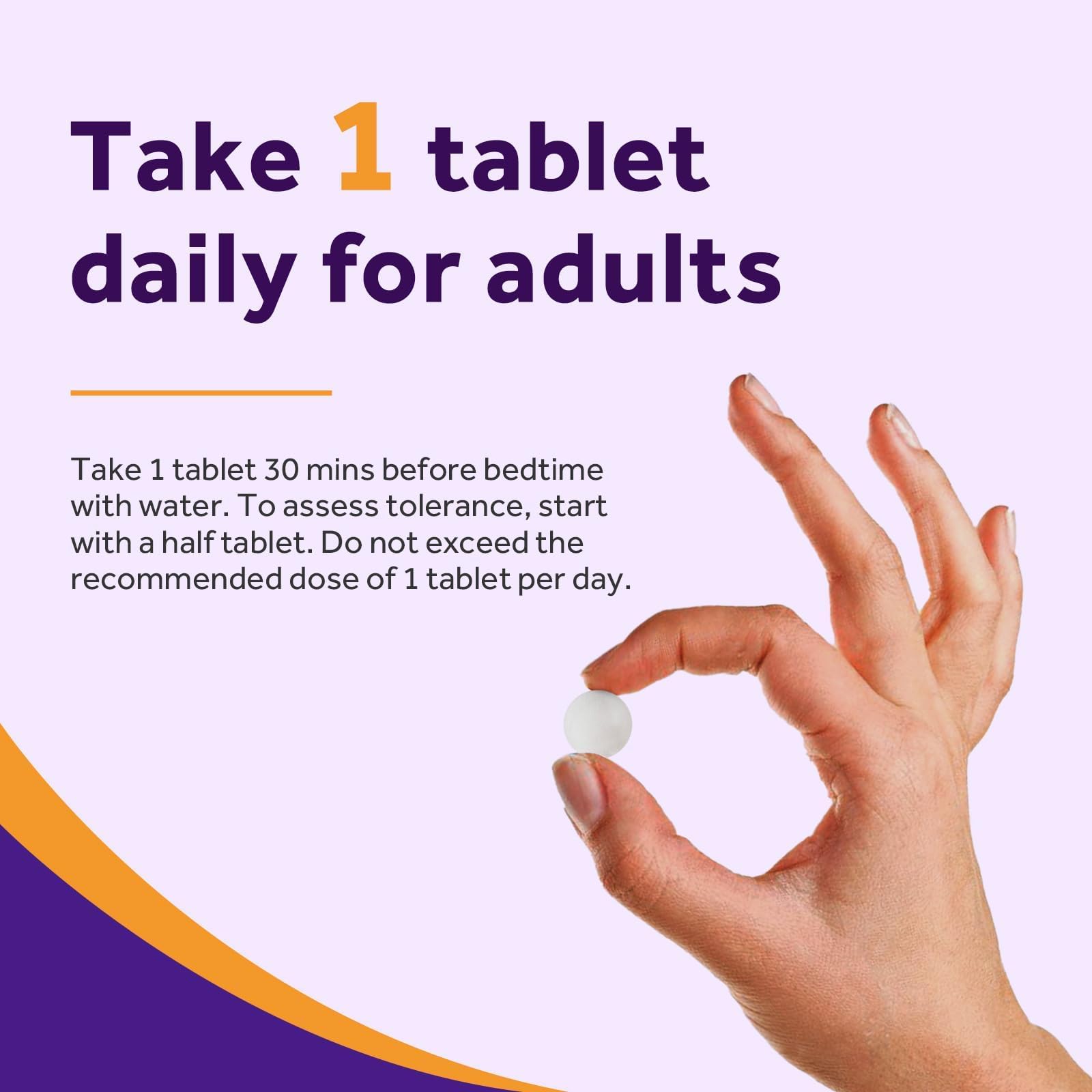 melatonin tablets for a peaceful night's rest