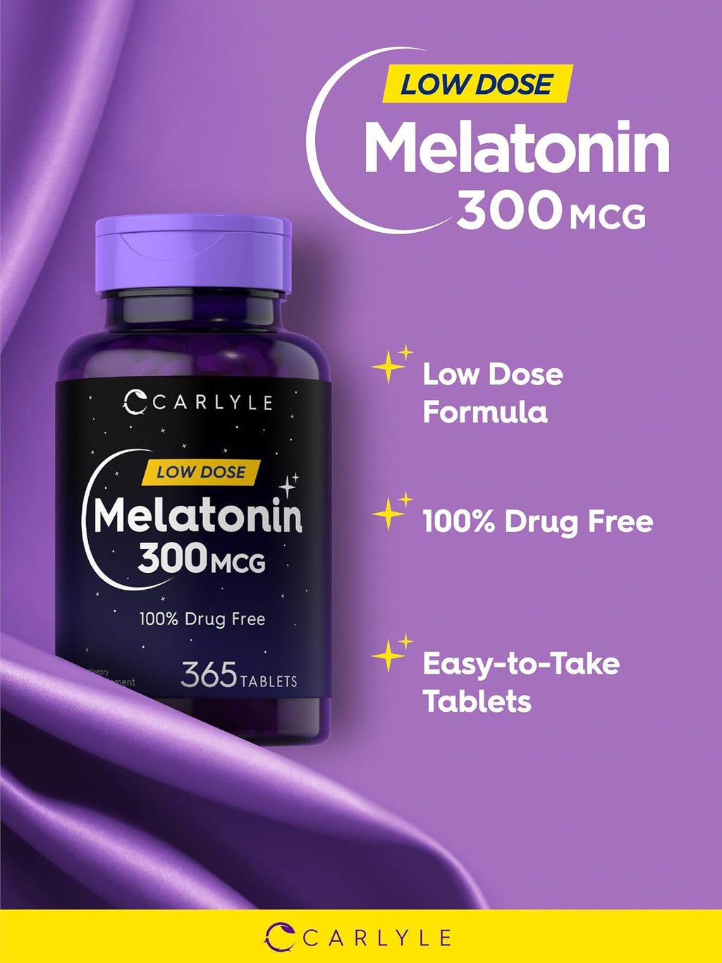 Melatonin tablets for better sleep routine