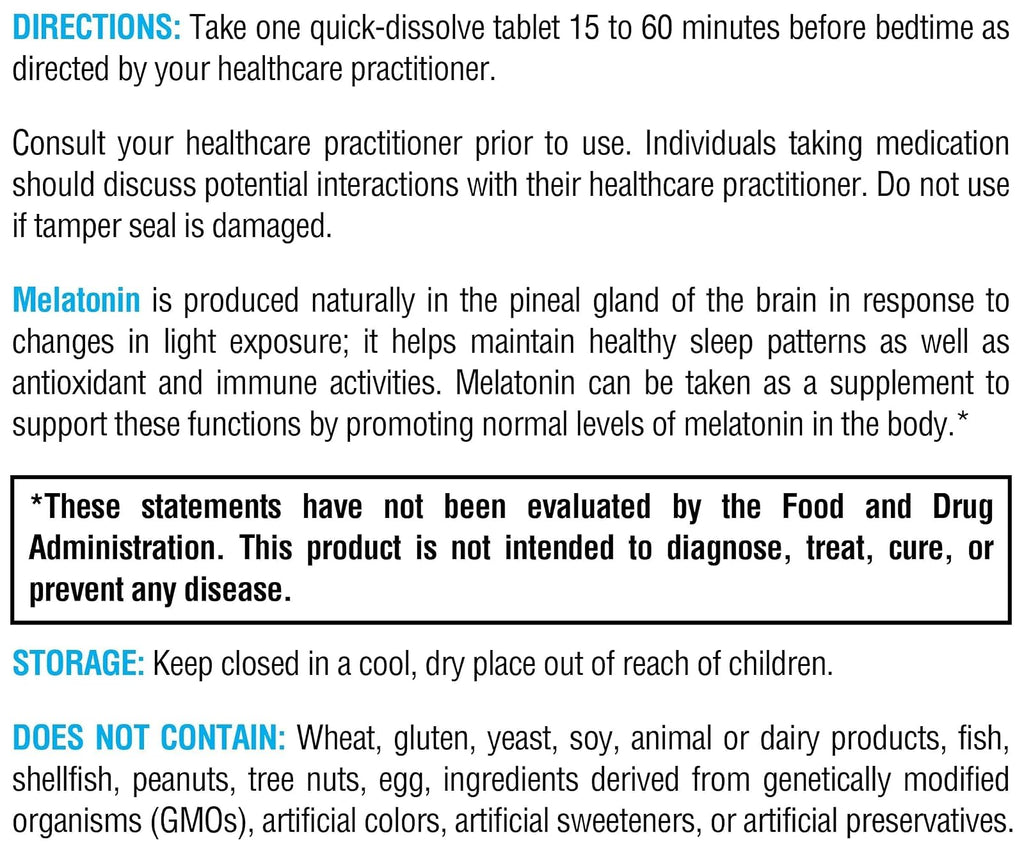 melatonin tablets for better sleep